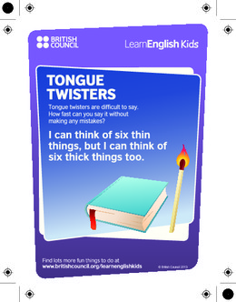 Tongue Twisters British Council